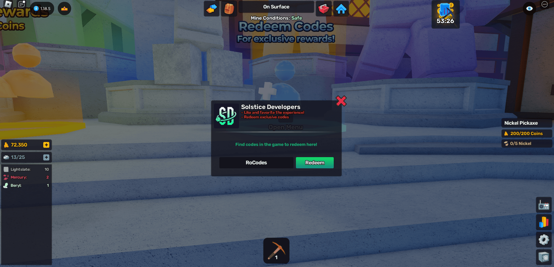 Rarity Miner Codes (October 2025) - RoCodes